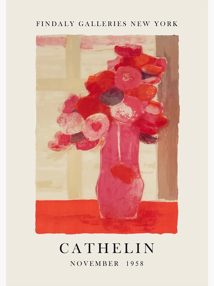 "Bernard Cathelin Art Exhibition Poster for Gallery in New York, 1958 ...