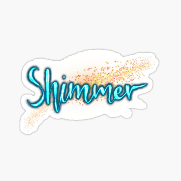 "shimmer" Sticker for Sale by aymzie94 | Redbubble