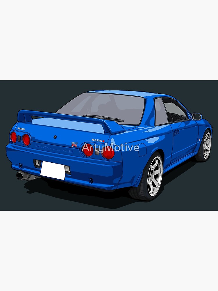 "R32 GTR Blue" Art Print for Sale by ArtyMotive | Redbubble