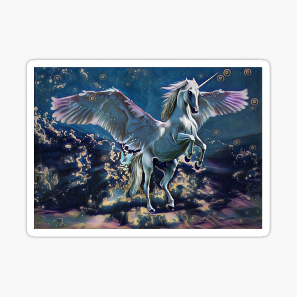 "UNICORN" Sticker for Sale by KatisDesign | Redbubble