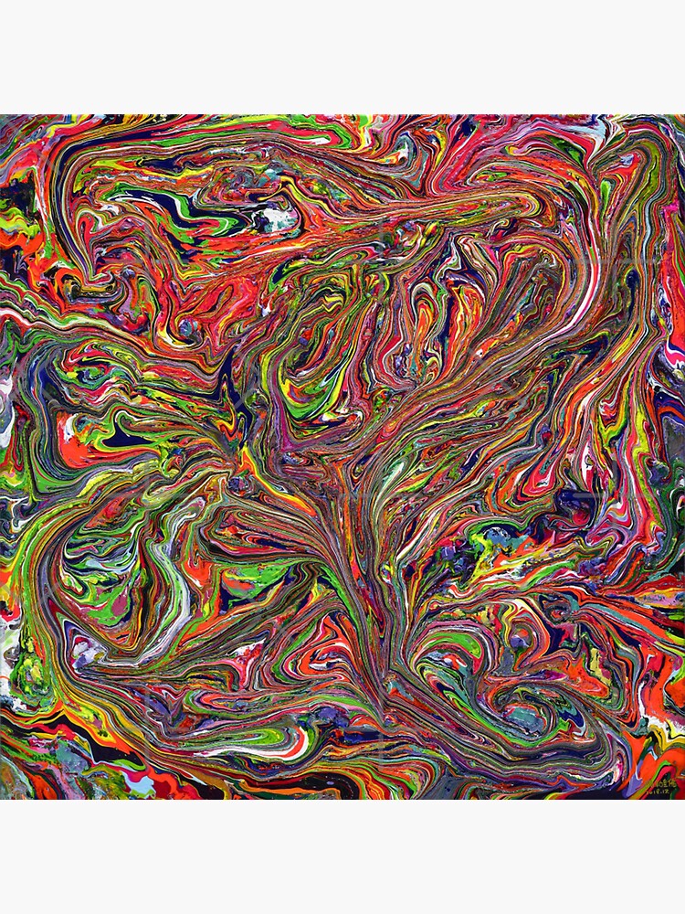 "Yayoi Kusama Red Abstract" Sticker for Sale by barbarahayes528 | Redbubble