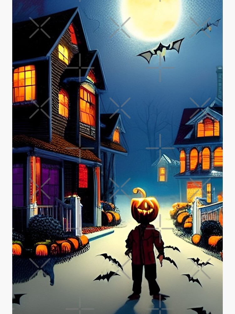 "Halloween pumpkin man" Sticker for Sale by ZvezdanArt | Redbubble