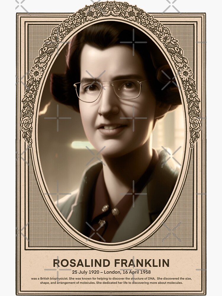 "Rosalind Franklin" Sticker for Sale by IcalsaidArt | Redbubble