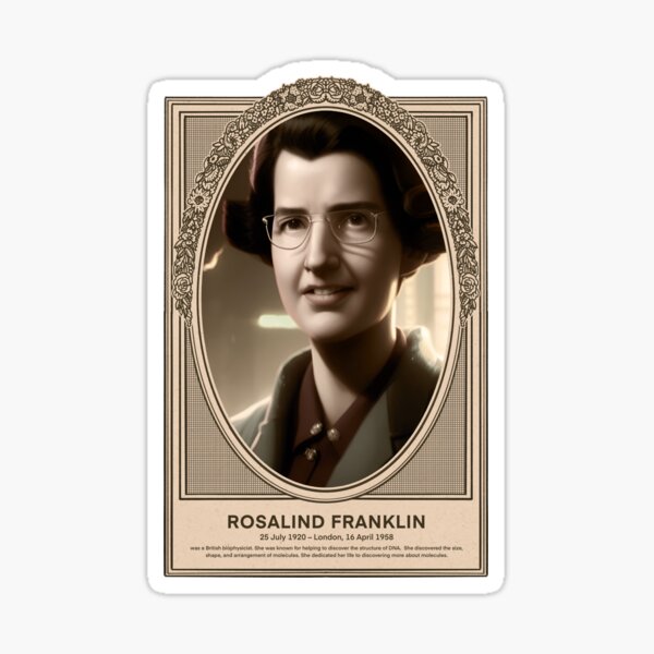 "Rosalind Franklin" Sticker for Sale by IcalsaidArt | Redbubble