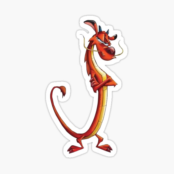 "Mushu" Sticker for Sale by FunkeyMonkey9 | Redbubble