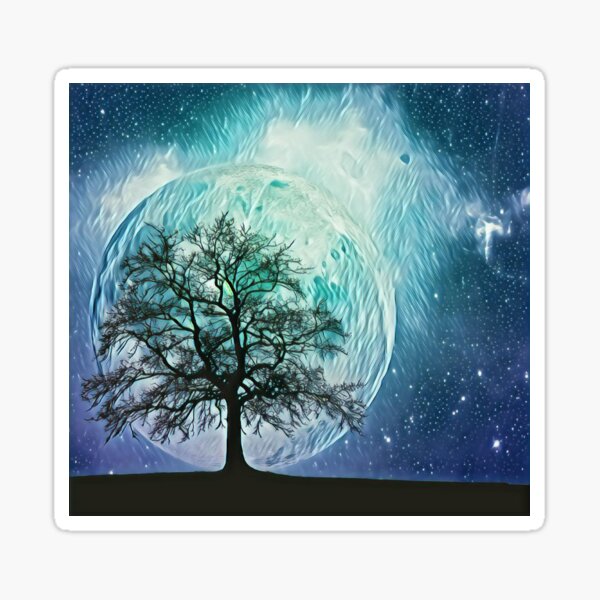 "MAGIC TREE" Sticker for Sale by KatisDesign | Redbubble
