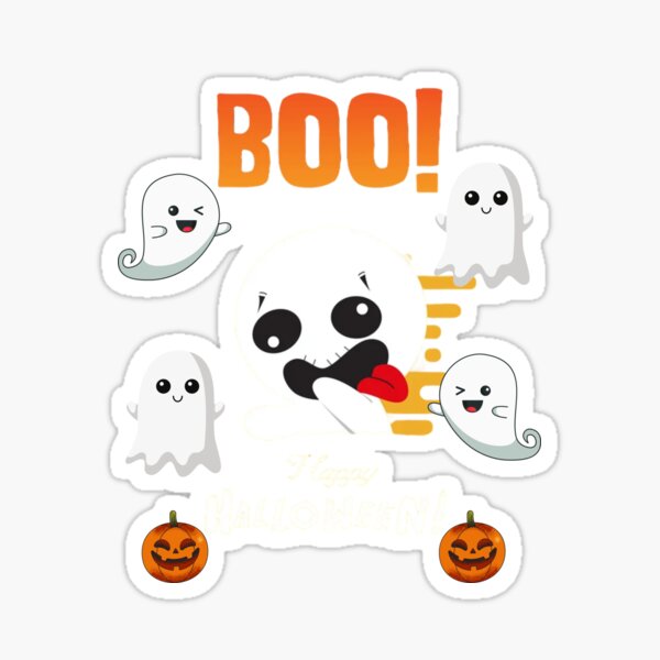 "Cute Ghost Book Reading Teacher School Funny Boo Halloween | Happy ...