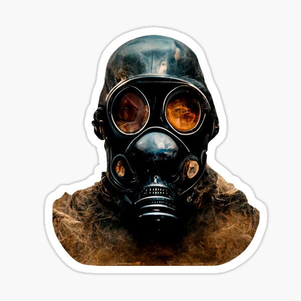 "Gas Mask" Sticker for Sale by dantebt | Redbubble