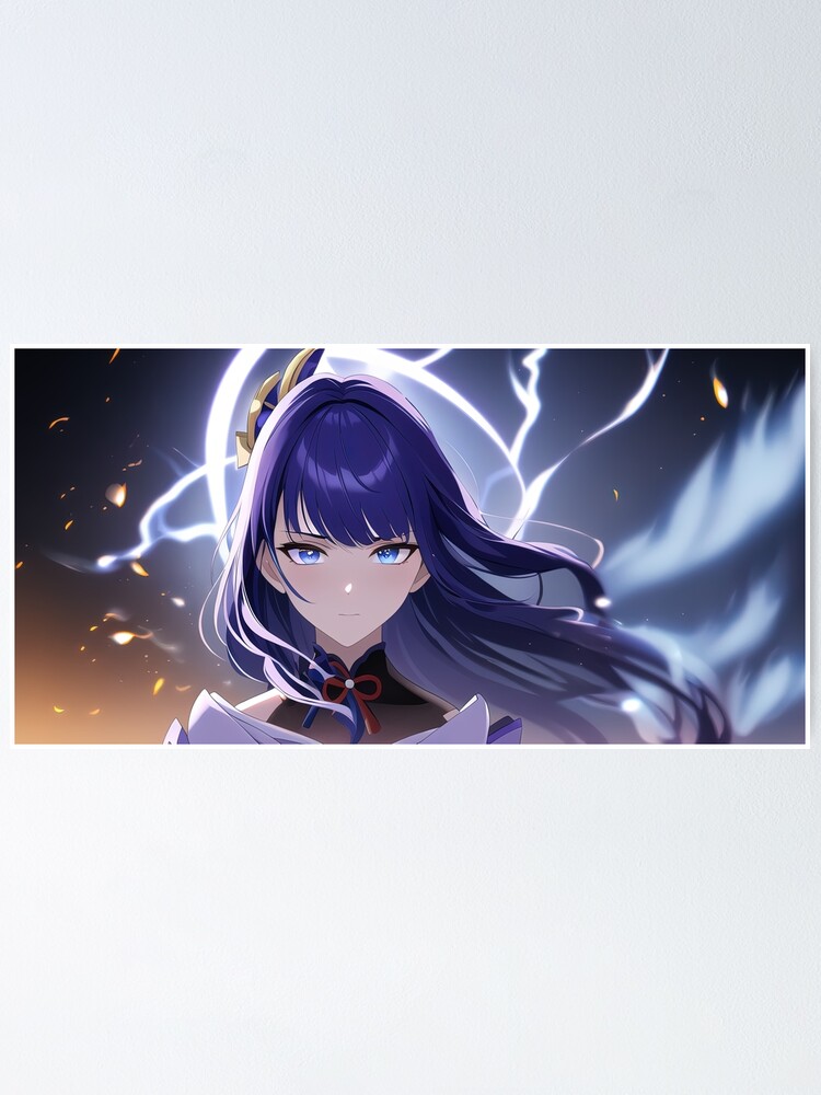 "Raiden Shogun Genshin Impact" Poster for Sale by jieunanime | Redbubble