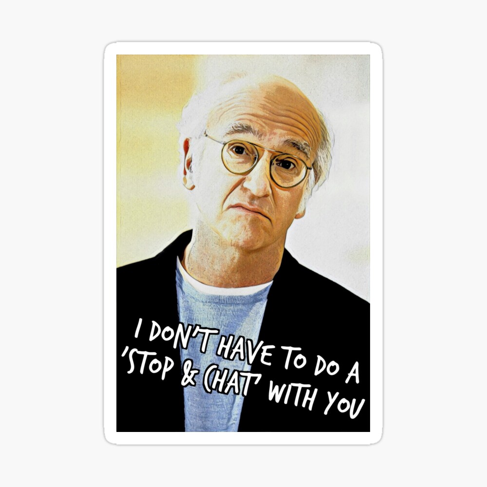 Paper Paper & Party Supplies Larry David Small Card Curb Your ...