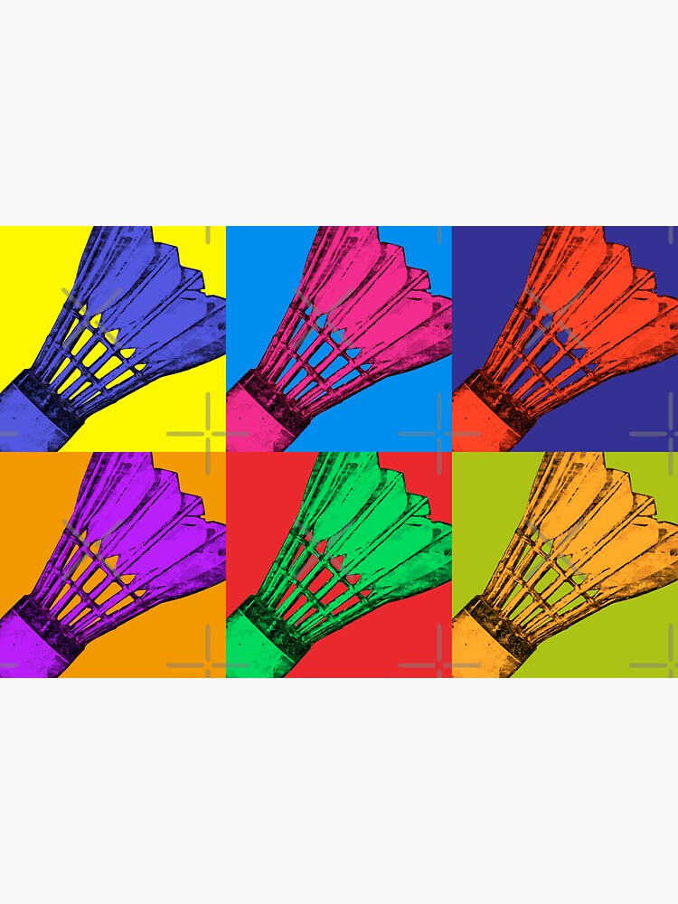 "Badminton Shuttlecock Pop Art Style" Sticker for Sale by leeagosila ...