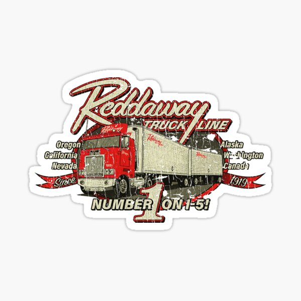"Trucking Reddaway Truck Line 1919 " Sticker for Sale by RuthMenze ...