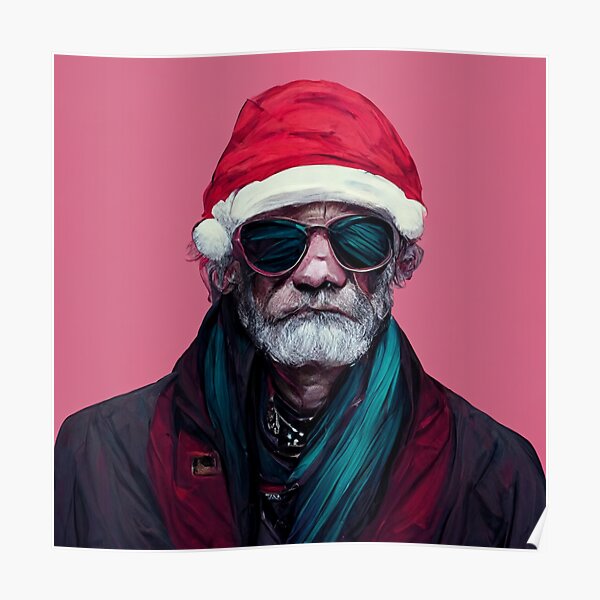 "Santa Punk Claus" Poster for Sale by KasparBakken | Redbubble