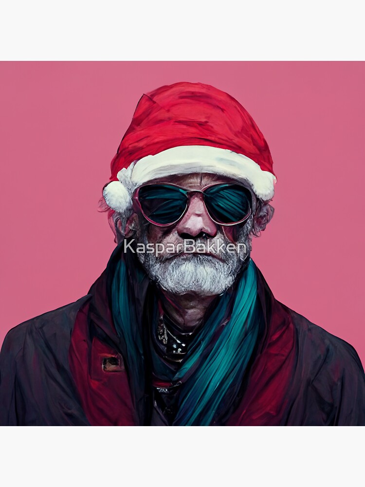 "Santa Punk Claus" Sticker for Sale by KasparBakken | Redbubble
