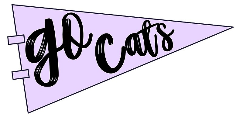 "Go Cats Pennant" by acchit | Redbubble