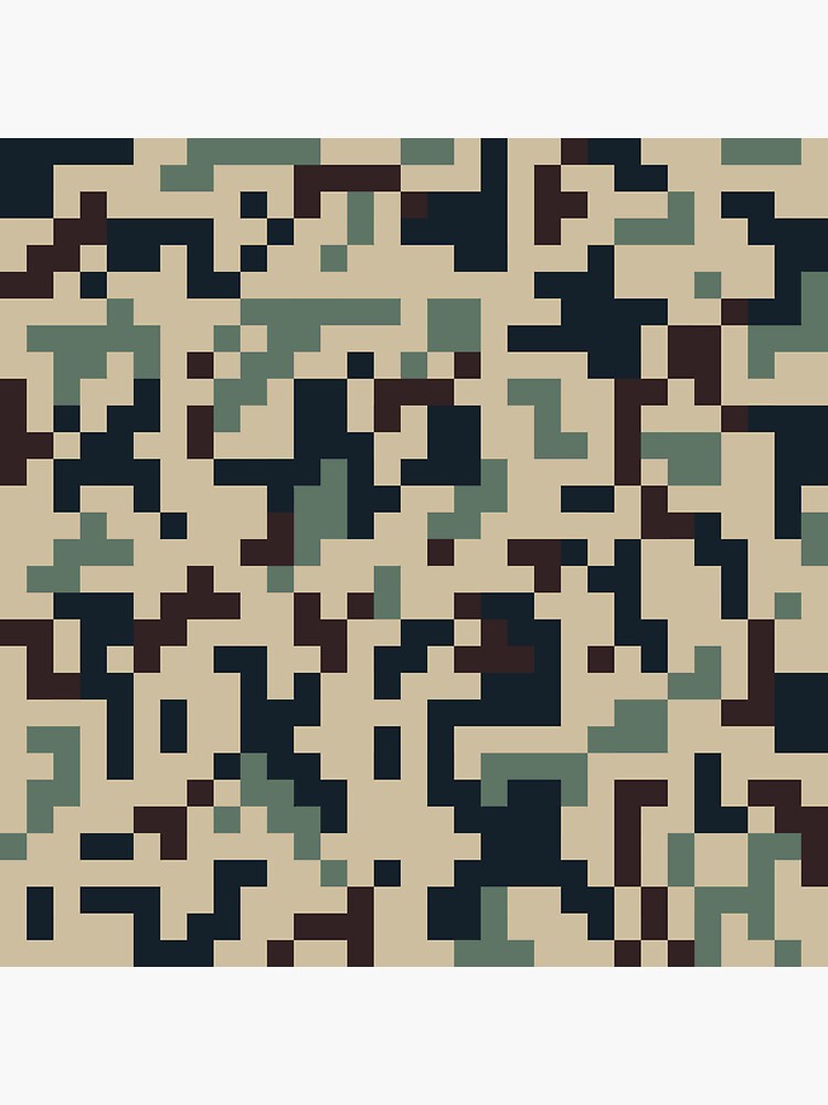 "Digital minecraft camo" Sticker for Sale by sinisamaric1 | Redbubble