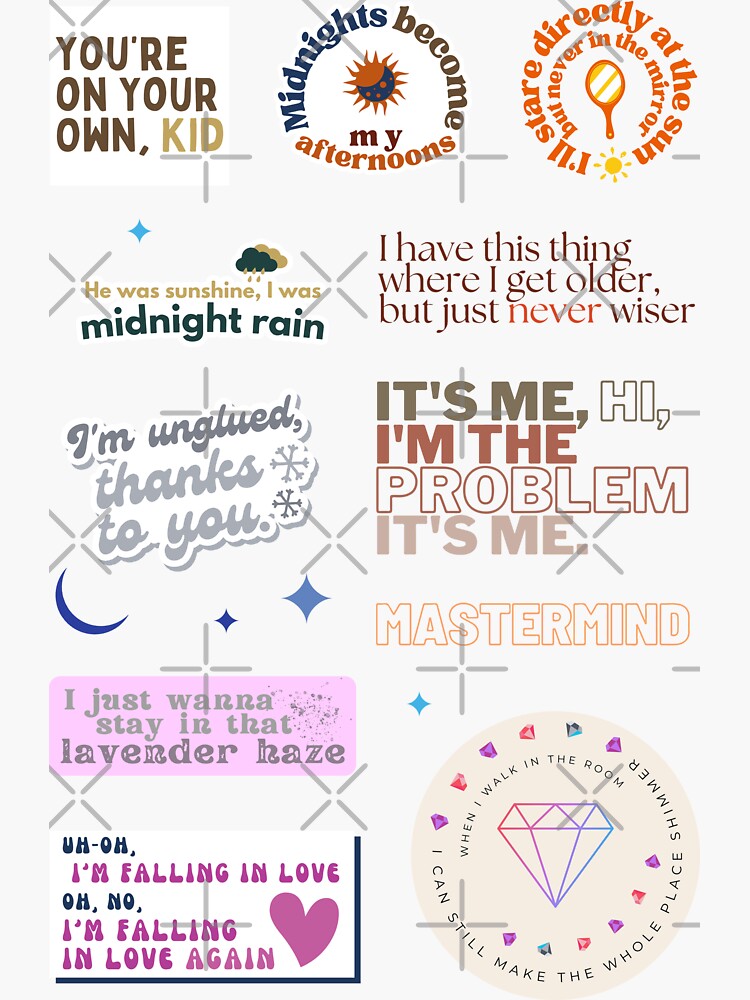"TS Midnights Collection Pack" Sticker for Sale by jempelayo | Redbubble