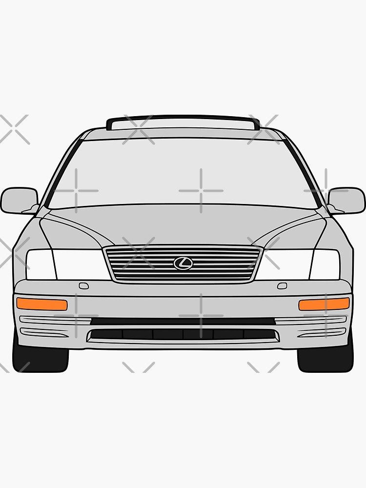 "Lexus LS400 XF20 1994-1997 silver color" Sticker for Sale by ...