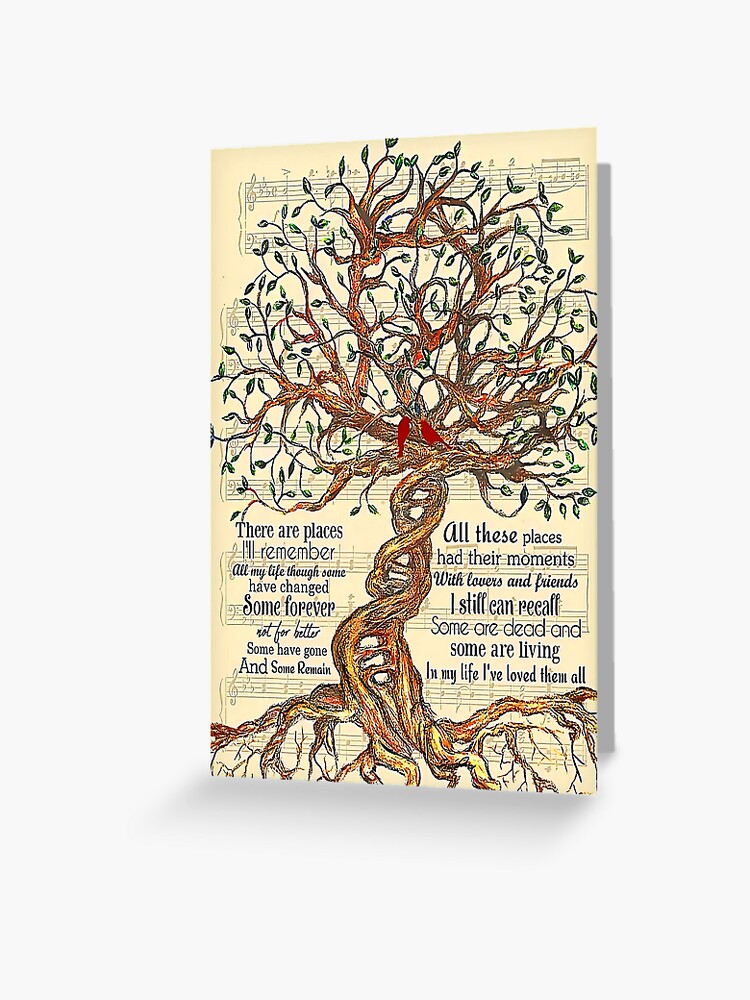 "In My Life Lyrics - Tree And Cardinal Bird Gift Who Love In My Life ...