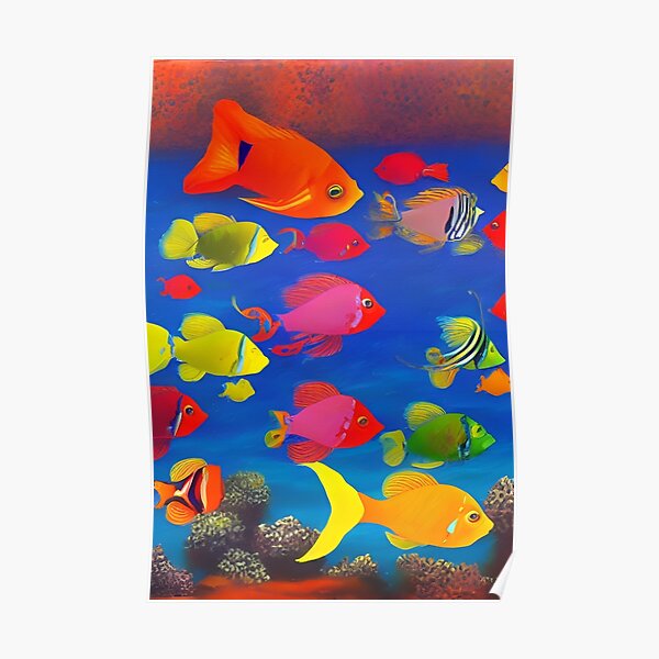 "Deep Sea Tropical Fish" Poster for Sale by aqous5 | Redbubble