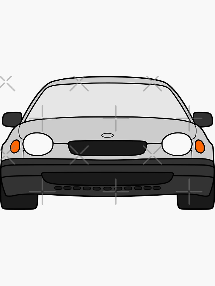 "T0yota Corolla E110 frog silver color" Sticker for Sale by EdimDesign ...