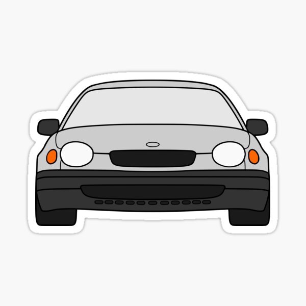 "T0yota Corolla E110 frog silver color" Sticker for Sale by EdimDesign ...