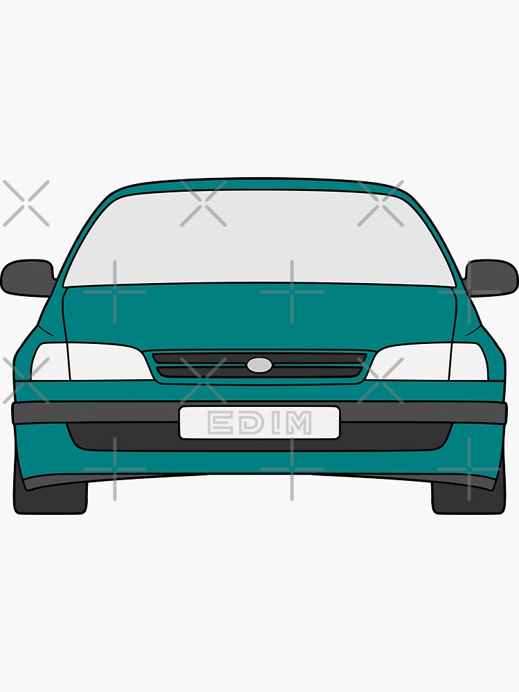 "Toyota Carina E turquoise color" Sticker for Sale by EdimDesign ...