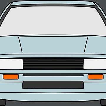 "Toyota Corolla AE86 light blue color" Sticker for Sale by EdimDesign ...