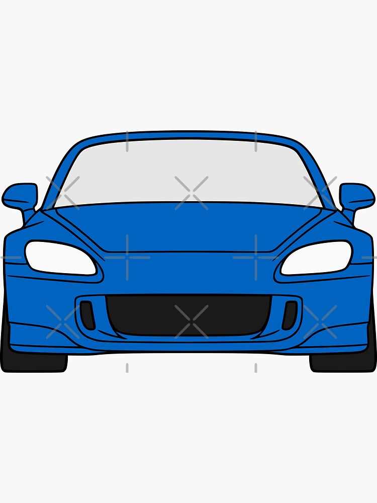 "Honda S2000 AP1 laguna blue color" Sticker for Sale by EdimDesign ...