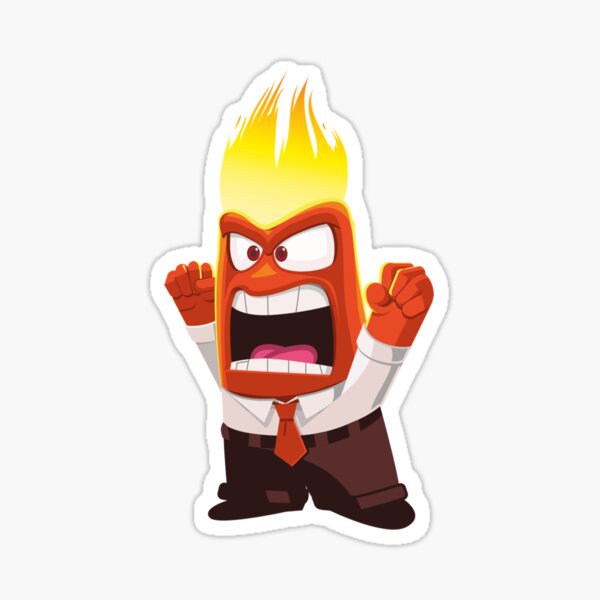 "Anger - Inside Out " Sticker for Sale by JakobCronin | Redbubble