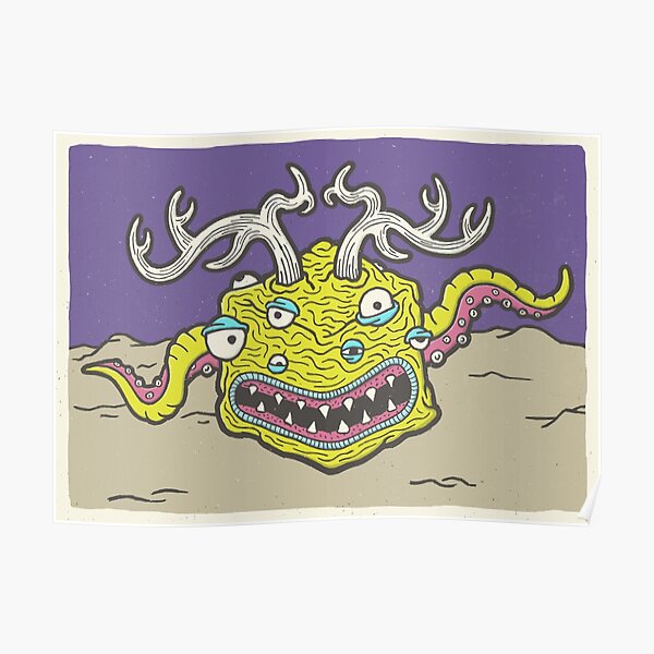 "Cube Squid by Kevin Berquist" Poster for Sale by ucodesign | Redbubble
