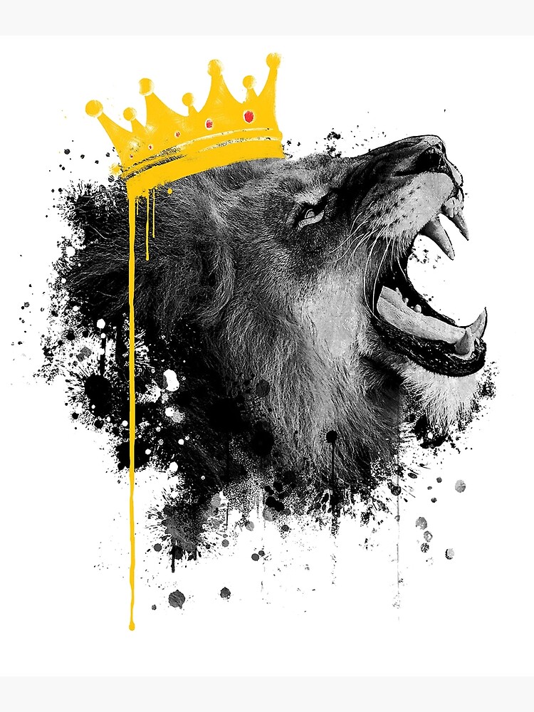 Póster «Rey León Graffiti Con Corona Street Art Urban» de cometos ...