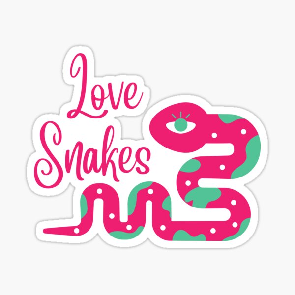 "Cartoon Snakes" Sticker for Sale by shelina21 | Redbubble