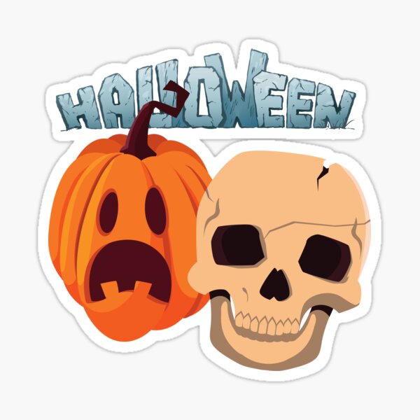"Happy 31 October halloween Horror and BOO Spooky Costume " Sticker for ...