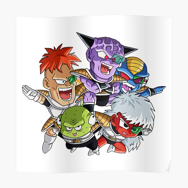 "The Ginyu Force Chibi" Poster for Sale by MalteseArtist | Redbubble