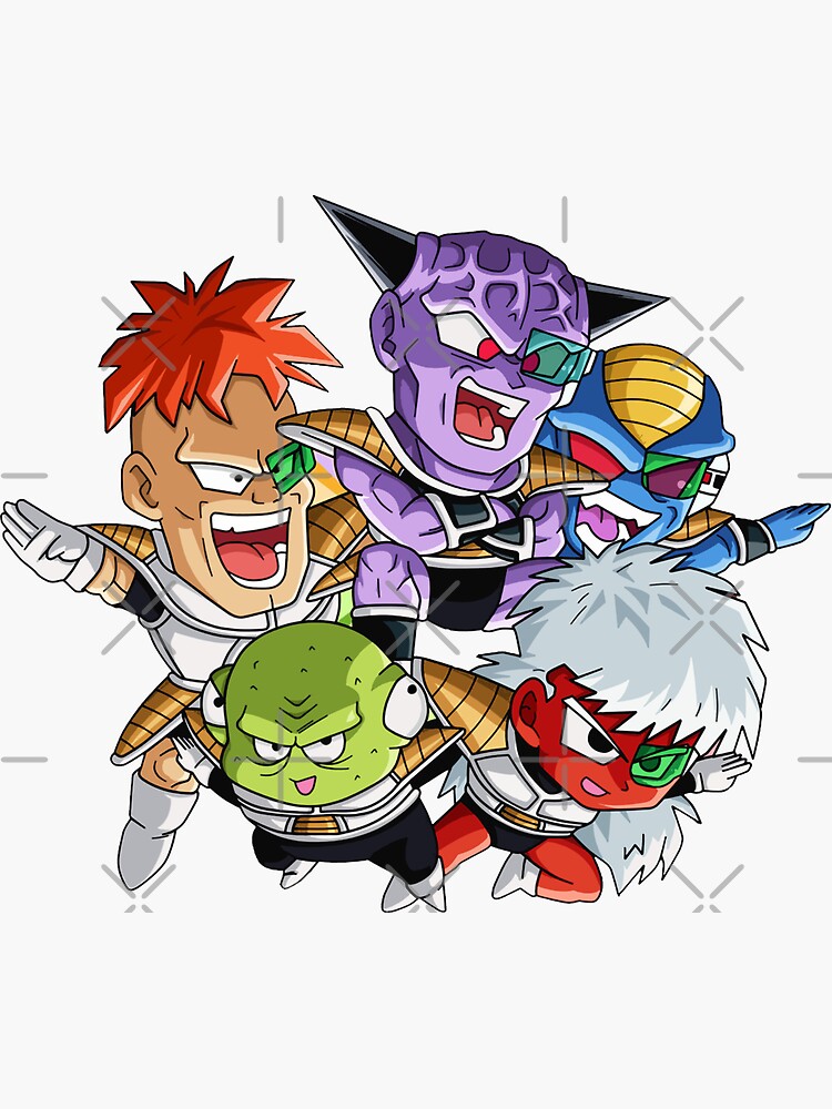 "The Ginyu Force Chibi" Sticker for Sale by MalteseArtist | Redbubble