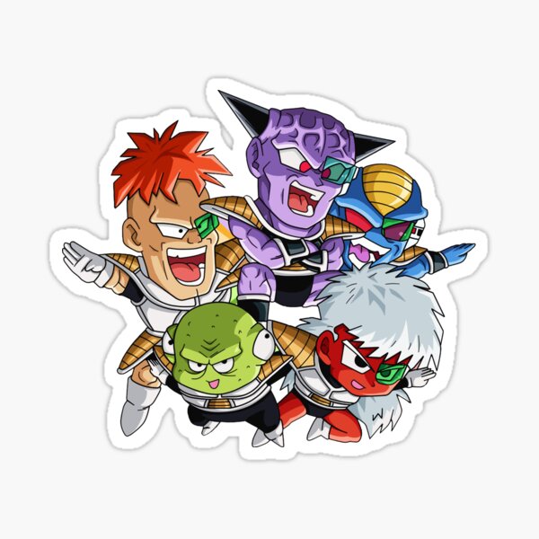"The Ginyu Force Chibi" Sticker for Sale by MalteseArtist | Redbubble