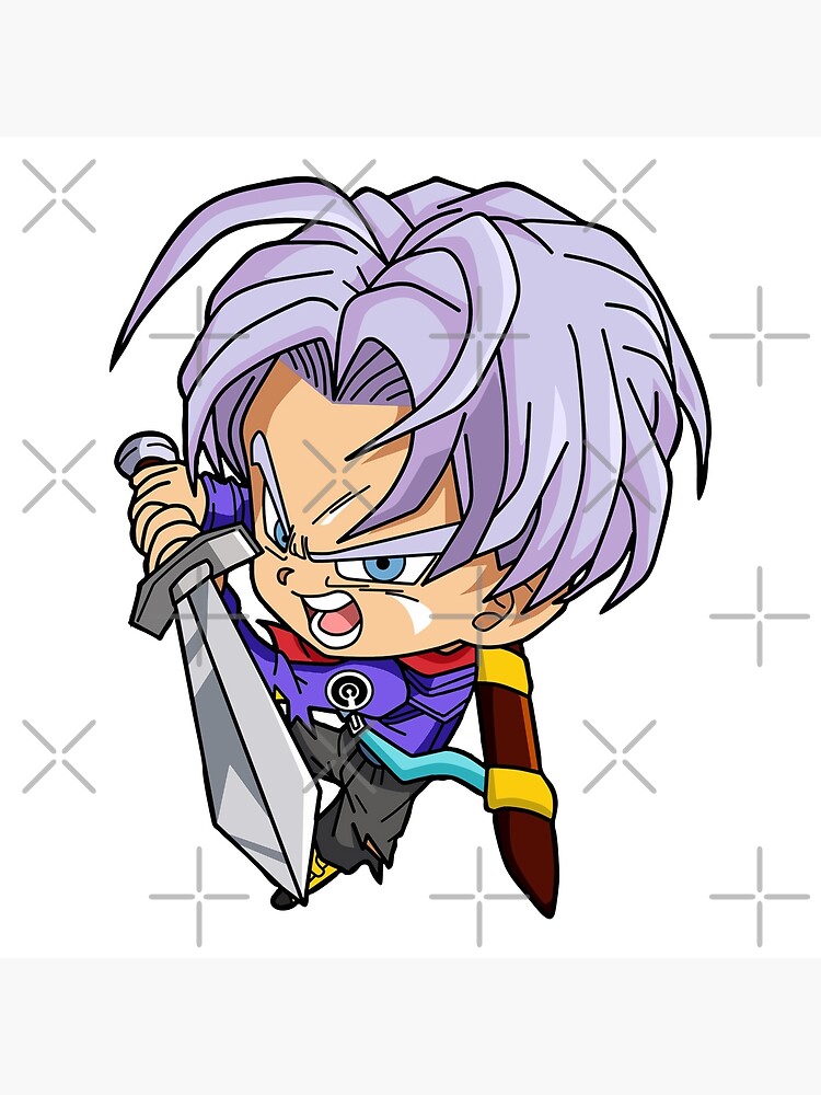 "Future Trunks Chibi" Poster for Sale by MalteseArtist | Redbubble
