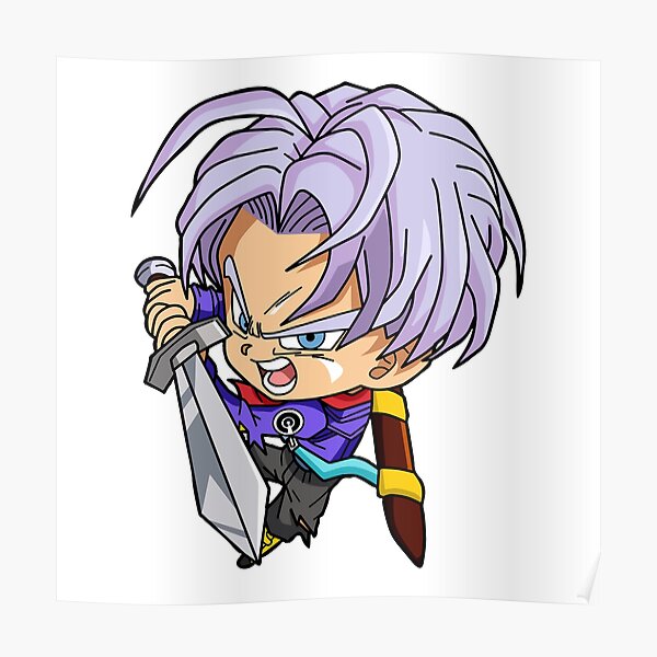 "Future Trunks Chibi" Poster for Sale by MalteseArtist | Redbubble
