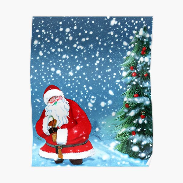 "Santa" Poster for Sale by ZvezdanArt | Redbubble