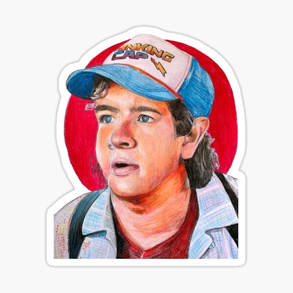 "Dustin Pencils Drawing" Sticker for Sale by likbjart | Redbubble