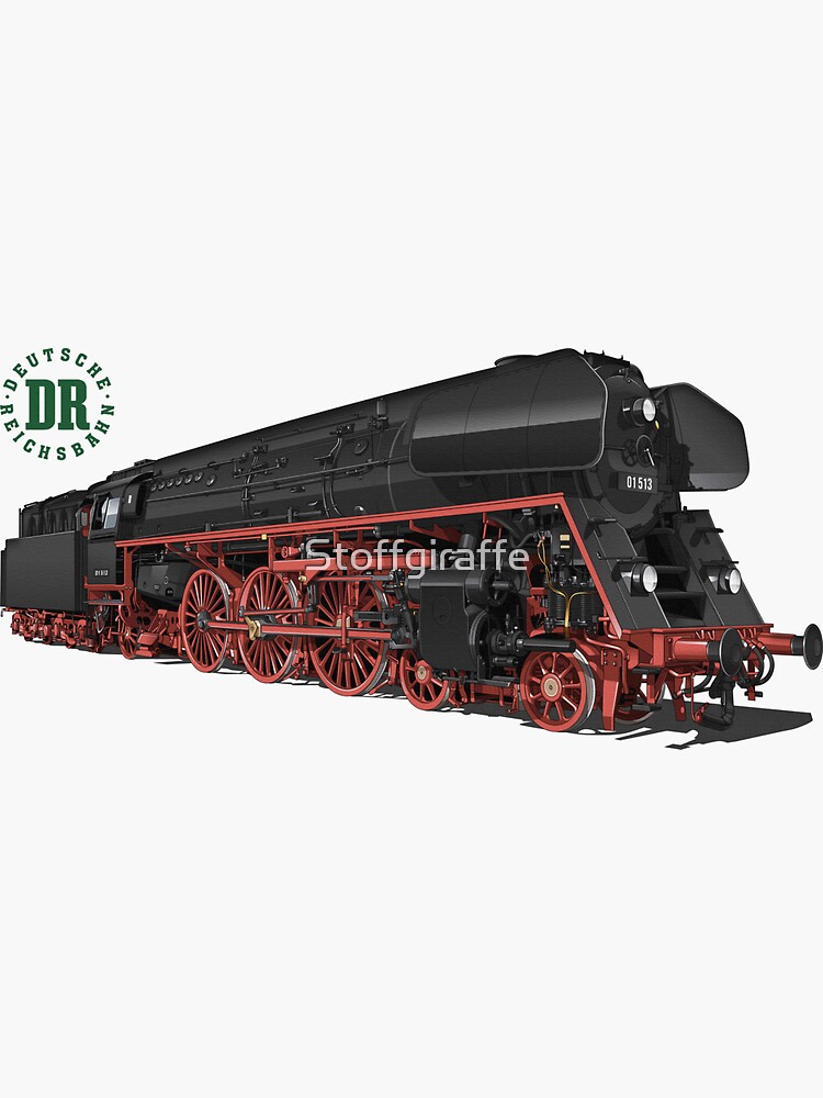 "DR class 01.5 Reko steam locomotive" Sticker for Sale by Stoffgiraffe ...