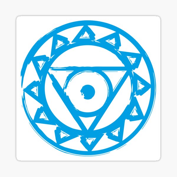 "Throat Chakra" Sticker for Sale by Tralf3 | Redbubble