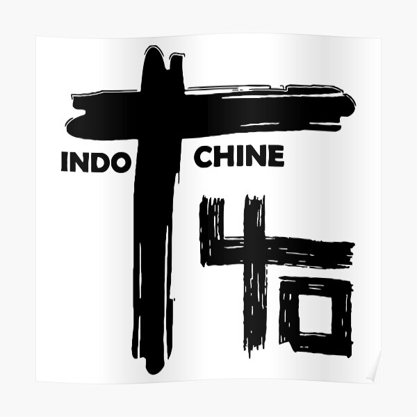 "Indochine 40 Years Anniversary Black" Poster for Sale by geridavidsn ...