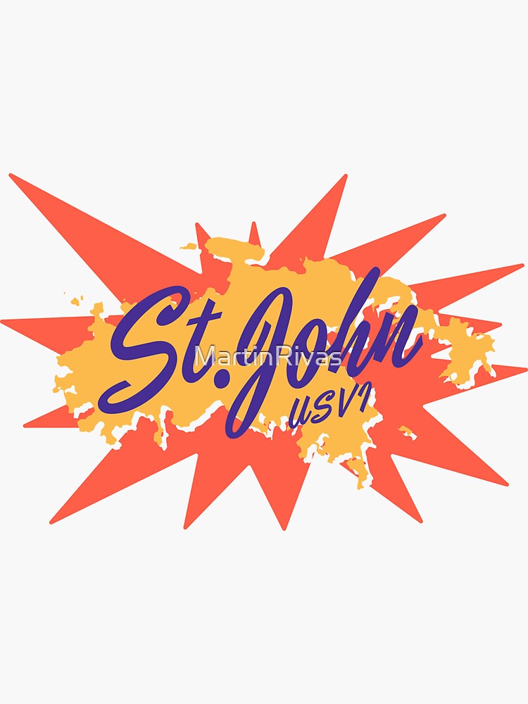 "St. John USVI" Sticker for Sale by MartinRivas | Redbubble