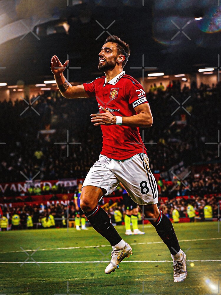 "BRUNO FERNANDES CELEBRATION" Sticker for Sale by Shane-Art | Redbubble