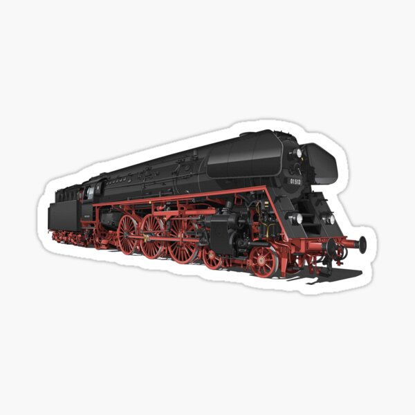 "DR class 01.5 Reko steam locomotive" Sticker for Sale by Stoffgiraffe ...