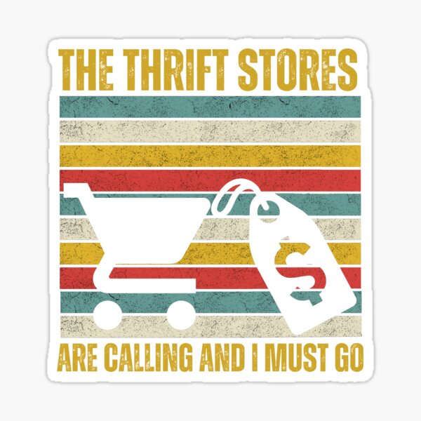 "Retro Thrift Stores Traveler Thrift Collector" Sticker for Sale by ...