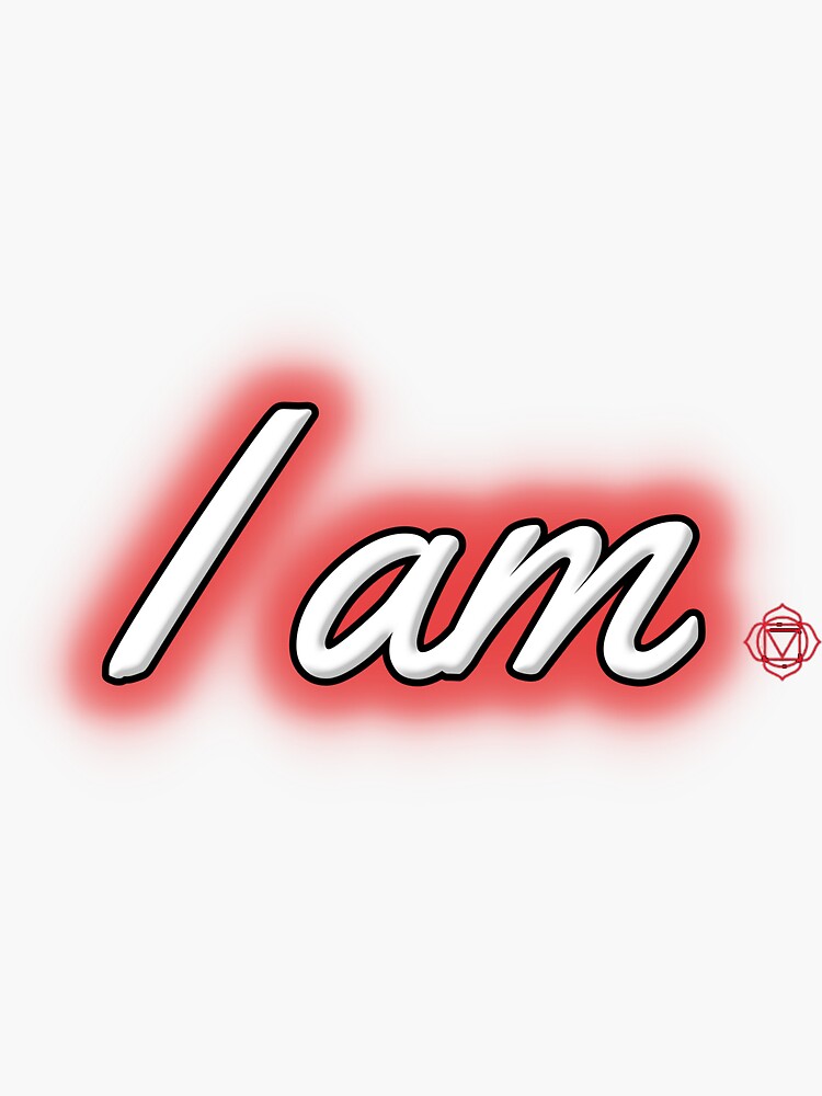 "I am - Root Chakra - Muladhara" Sticker for Sale by Natalie153 | Redbubble