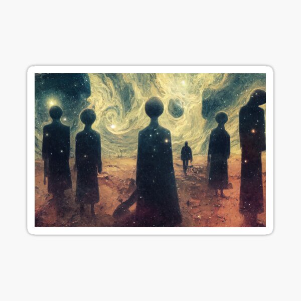 "Bye Aliens" Sticker for Sale by Amoratus | Redbubble